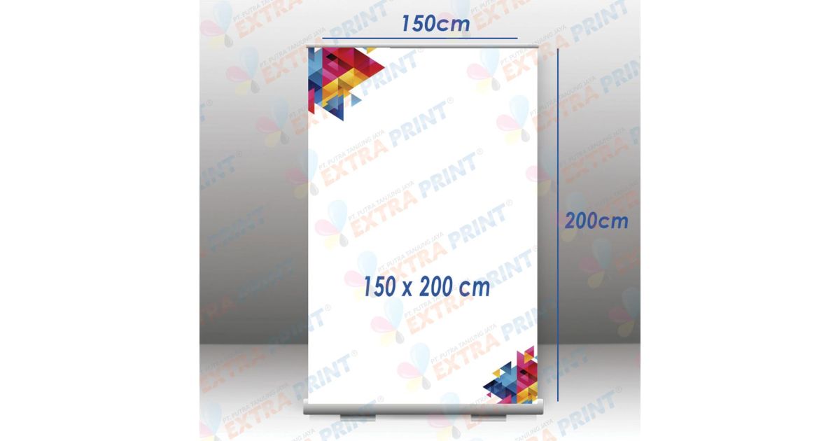 Cetak Roll Up Banner 150x200 cm Albatros Laminating Matte :: Extra Print