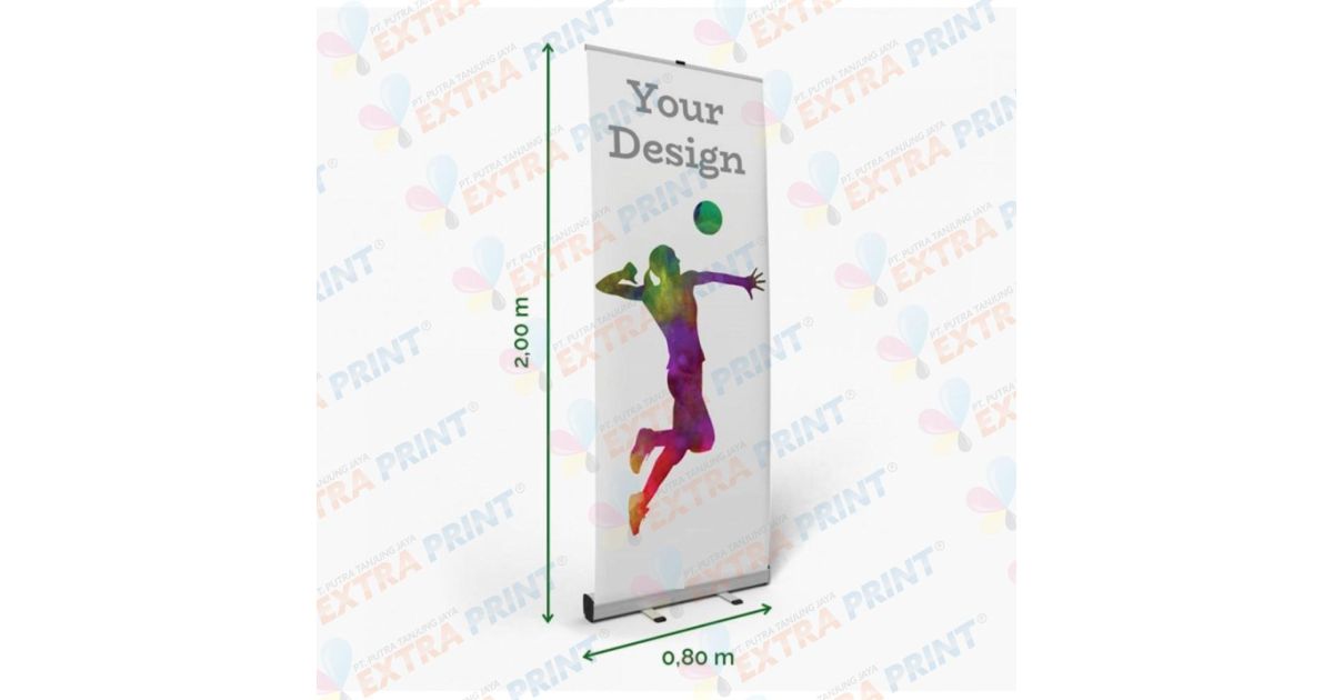 Cetak Roll Up Banner 80x200 cm Albatros Laminating Matte :: Extra Print